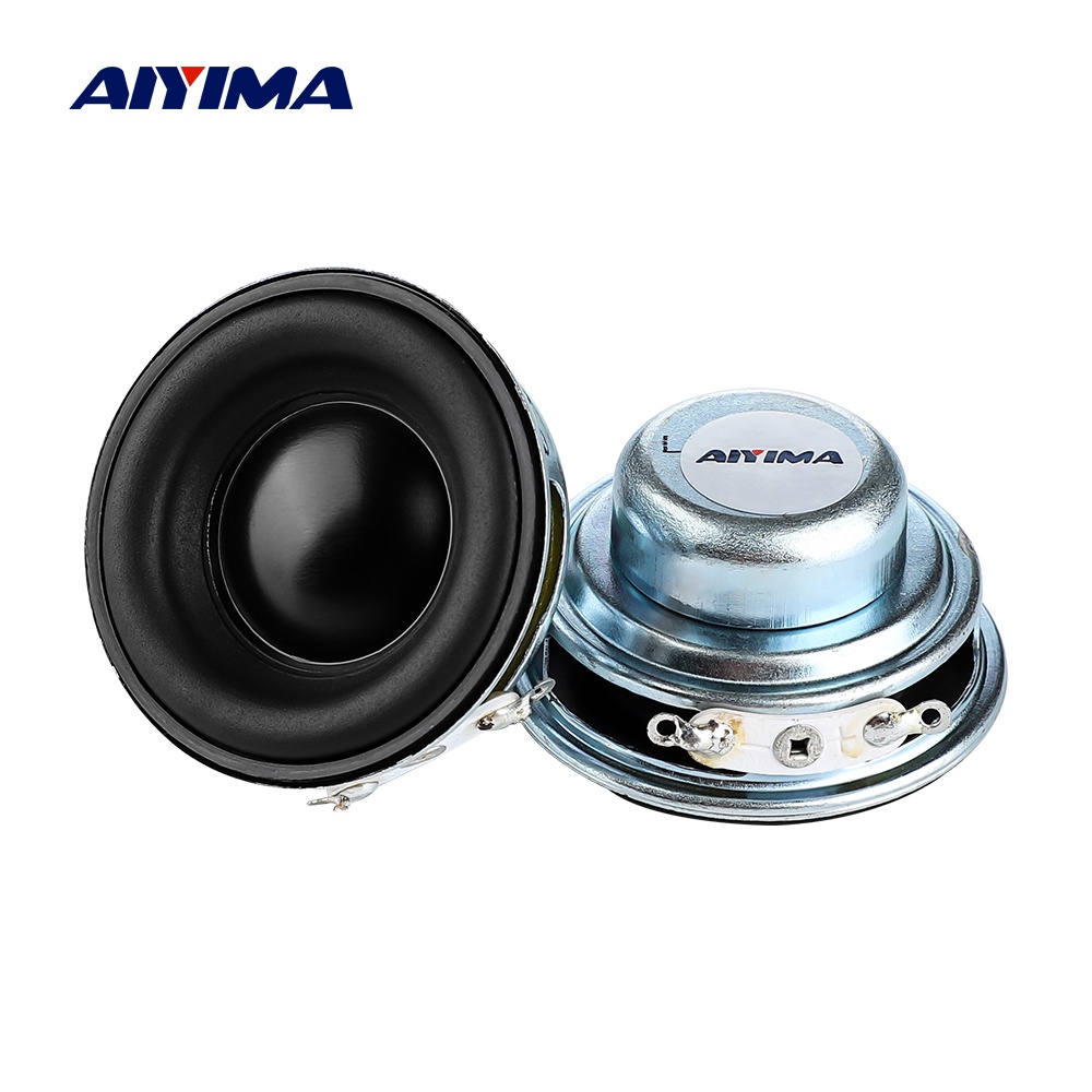 AIYIMA 2Pcs Portable Speakers 1.5-inch 4 Ohm 5W Full Range Speaker Loudspeaker Sound Home ...