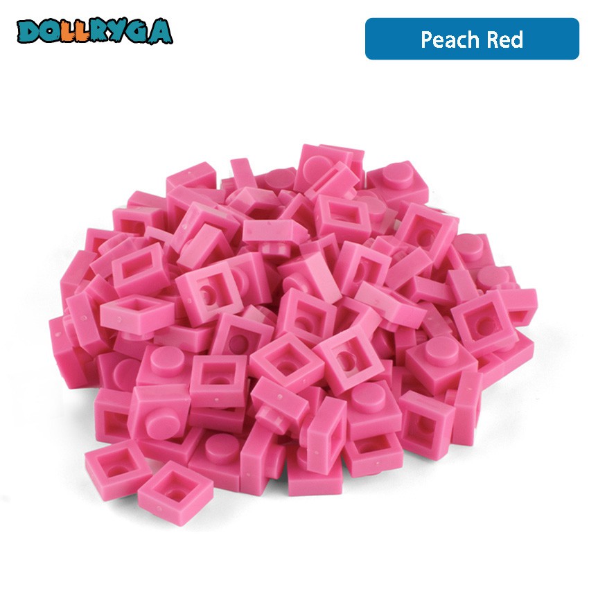 DOLLRYGA 100pcs/lot DIY Blocks Building Bricks Thin 1x1 Educational ...