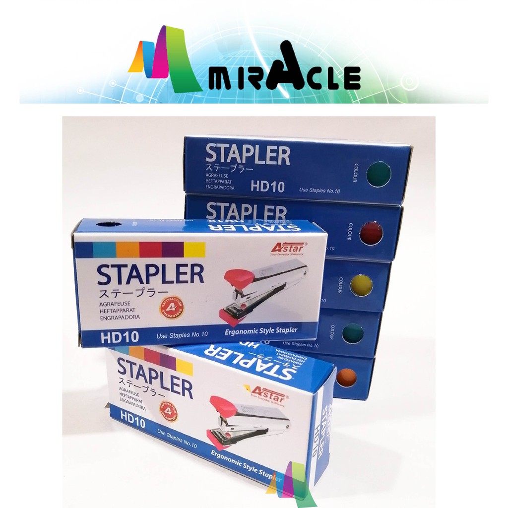 Astar Stapler HD Colourful/Random Colour HD10 HD50 (1PCS) | Shopee Malaysia