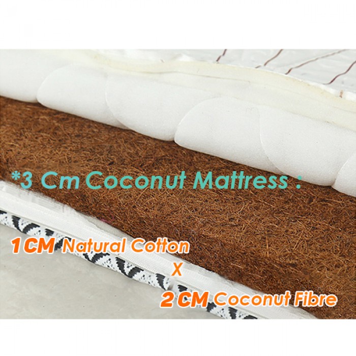 OSUKI Natural Coconut Fibre Foldable Single Mattress | Tilam Kelapa Sabut Boleh Lipat | Shopee ...