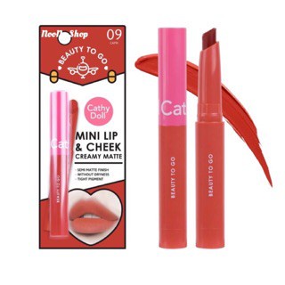 CATHY DOLL Beauty To Go Mini Lip & Cheek Creamy Matte 0.6g | Shopee ...