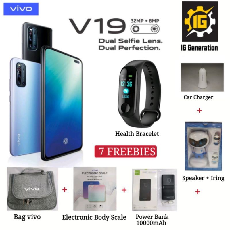 Vivo V19 🆕(8+128GB)🔥🔥🔥 (ORIGINAL SET) ＋FREE GIFTS 🎁🎁 | Shopee Malaysia