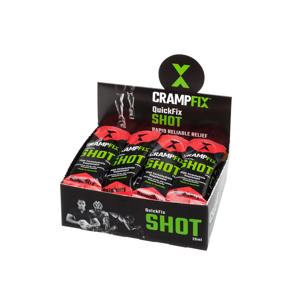 CrampFix QuickFix Shot 15 sachets x 20ml Raspberry (EXP Apr/2027 ...