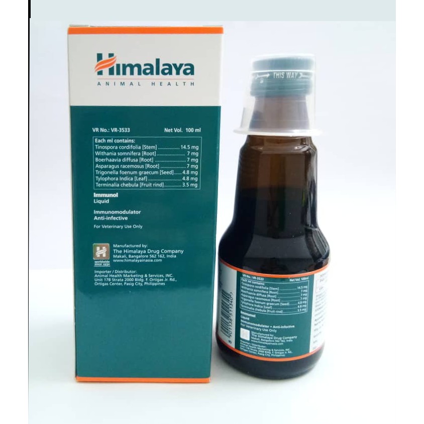 [EXPIRY: MAY 2025] Himalaya Immunol Vet Liquid 100ml (Dogs and Cats ...