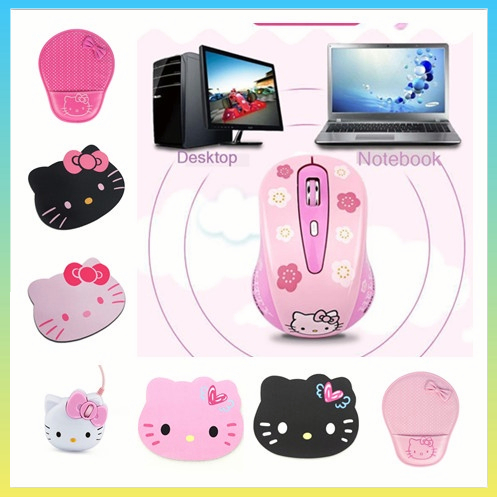 USB mouse Optical Portable Mini Wireless 2.4Ghz Hello kitty Pink Small ...