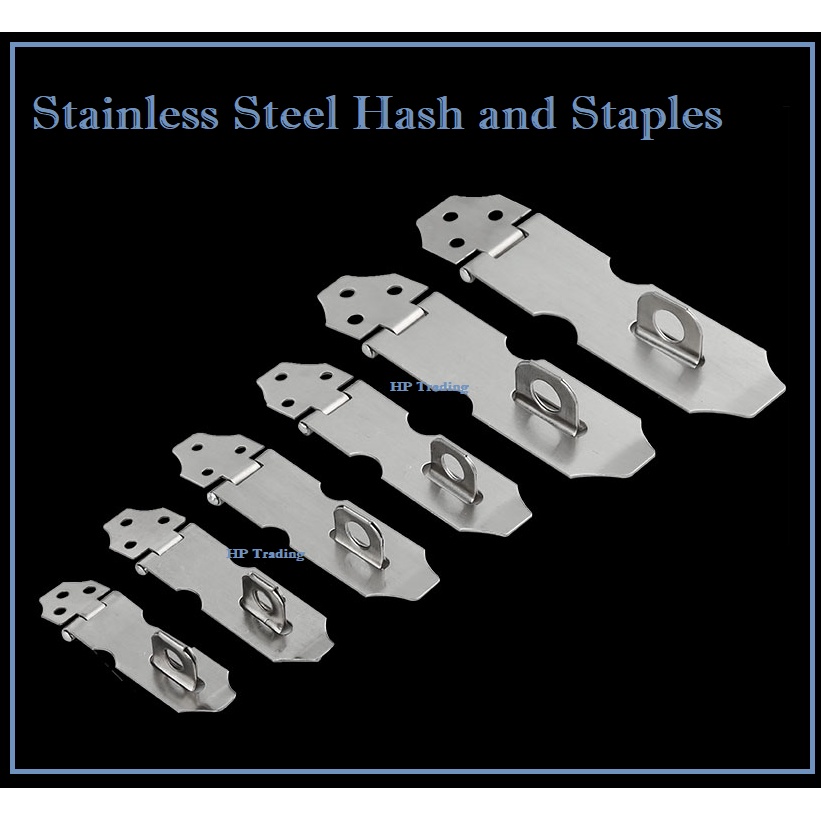 Stainless Steel Hasp Lock / Staple Lock for Door padlock Cabinet ...