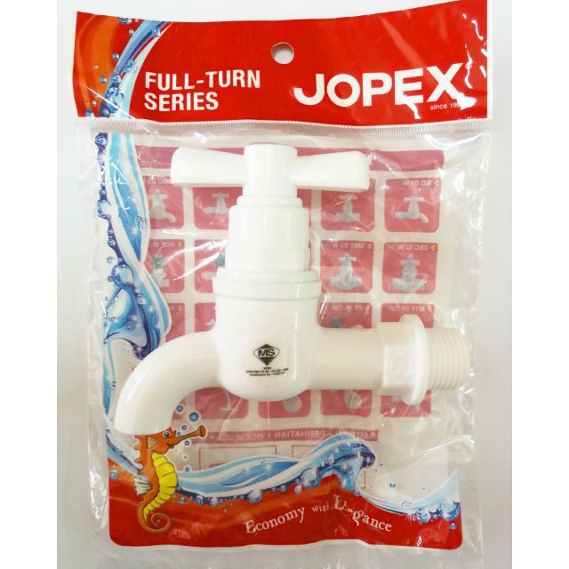 Jopex Pvc BC01W 15mm Sink Bib PVC Water Tap Kepala Paip | Shopee Malaysia