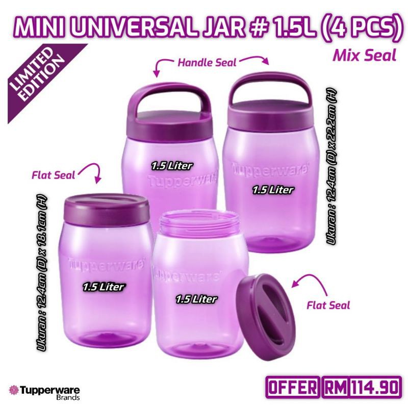 Mini Universal Jar 1.5L Tupperware | Shopee Malaysia
