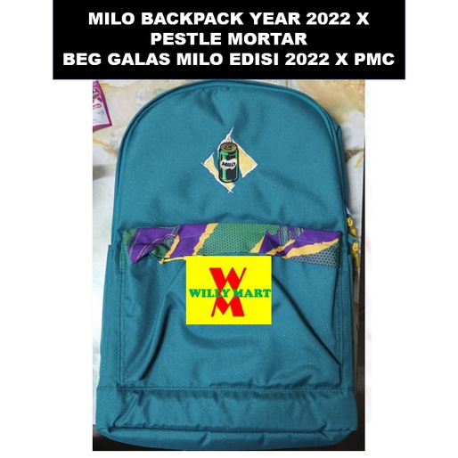 Milo Backpack Year 2022/ Beg Galas Pestle Mortar PMC x Milo Edisi Khas ...