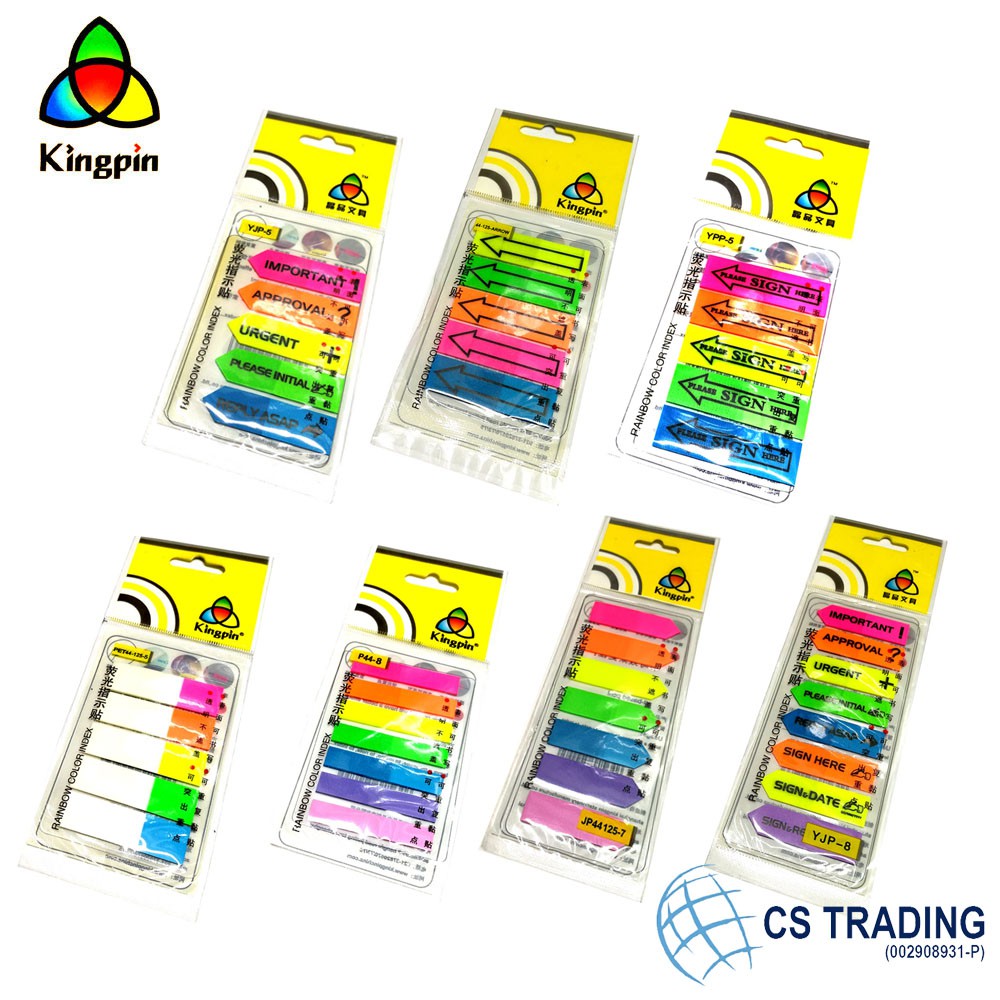 Kingpin Paper Memo Pad Label Tag Index N Times Sticky Notes Bookmark ...