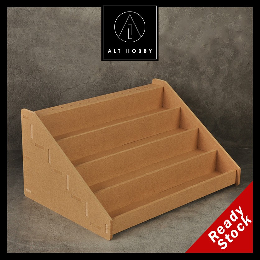 MDF Chipboard Paint Rack / Modeling Paint Bottle Rack / 4 Storey Paint ...