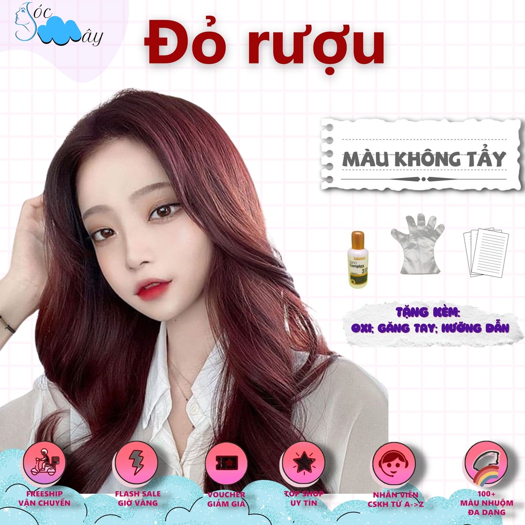 OXY Simple Home Wine Red Hair Color + Oxygen Dyeing Assistant (Cheaper ...