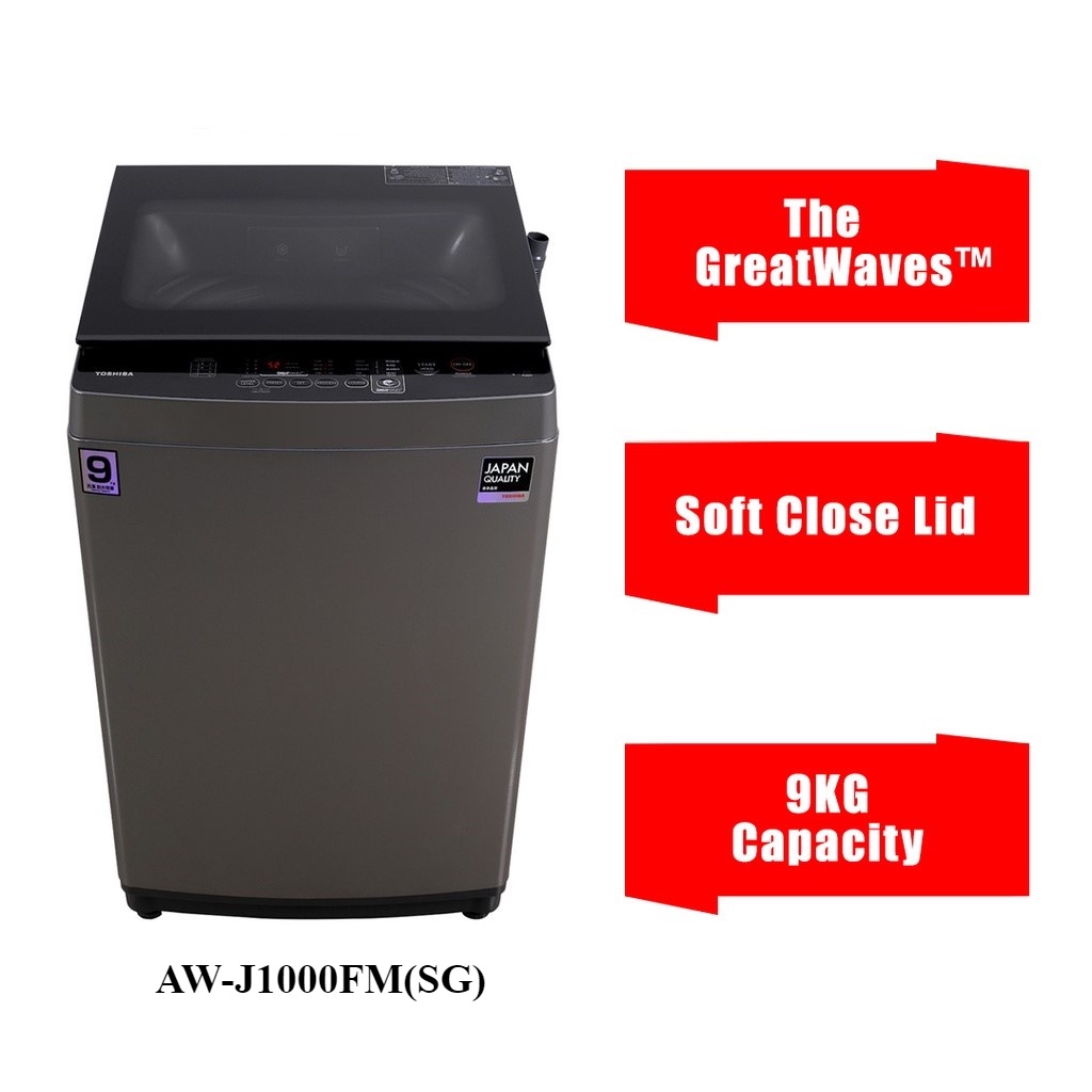 Toshiba Fully Auto Washing Machine 7kg/9kg/10kg AW-J800AM(SG)/AW-J1000FM(SG)/AW-UK1150HM(SG ...