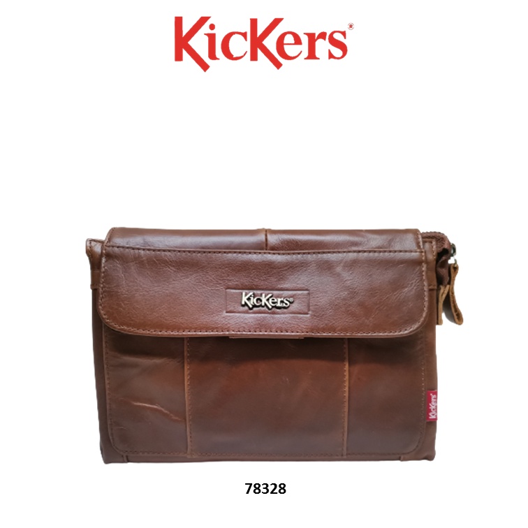 Kickers Original Leather Clutch Bag 💯% Original | Shopee Malaysia