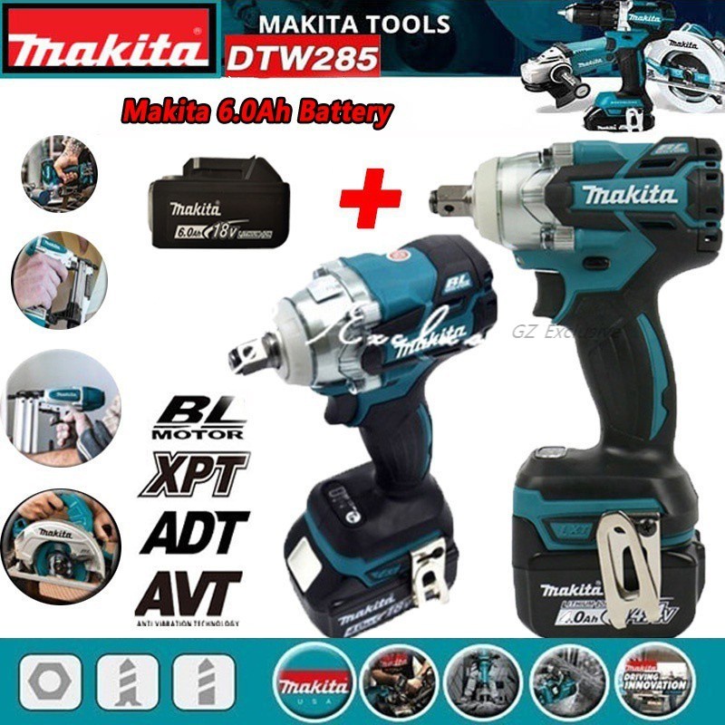 DTW285 18V Impact Wrench Brushless Cordless Electric Wrench Power Tool ...