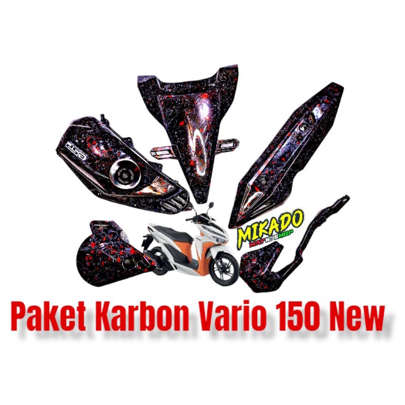Package CARBON WFORD VARIO 125 150 NEW LED COVER CARBON FILTER Conch ...