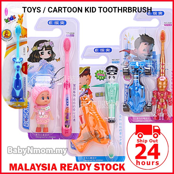 Toys Kids Cartoon Toothbrush Oral Care Toothbrushes Soft Iron Man Bobby ...