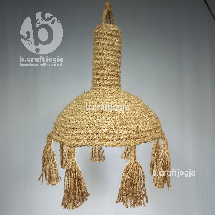 Unique Jute Seagrass Woven Lamp Shade Iron Frame | Shopee Malaysia