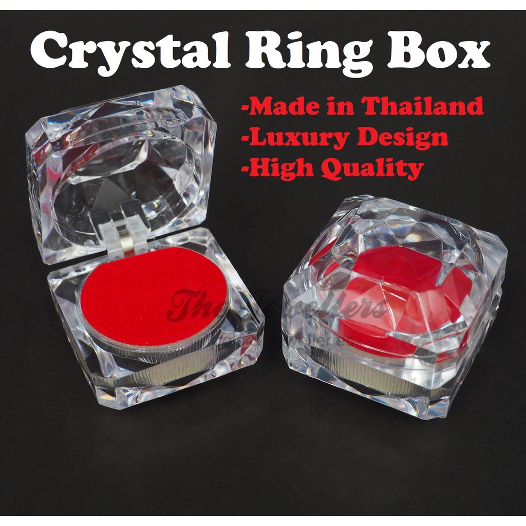💥READY STOCK💥Luxury Crystal Ring Box / Bekas Cincin Crystal | Shopee ...