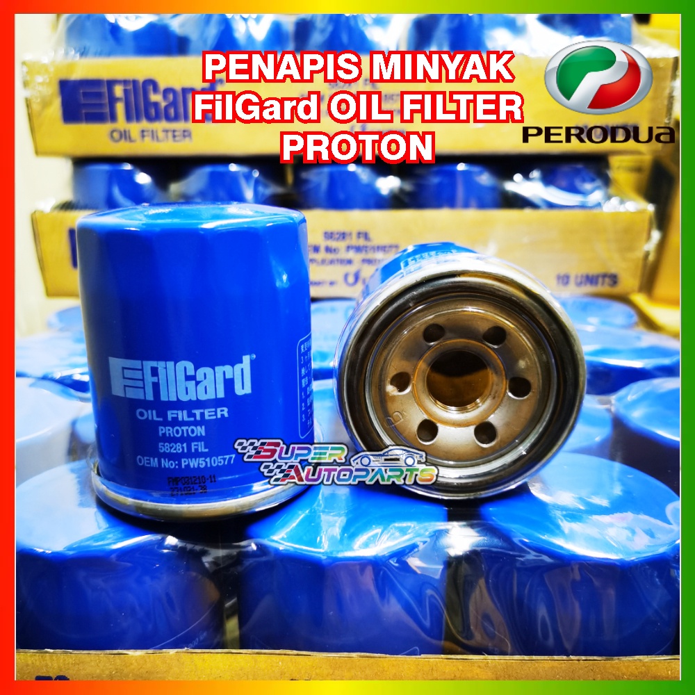 Oil Filter Proton Perodua Penapis Minyak Waja Gen2 Persona Wira Myvi ...