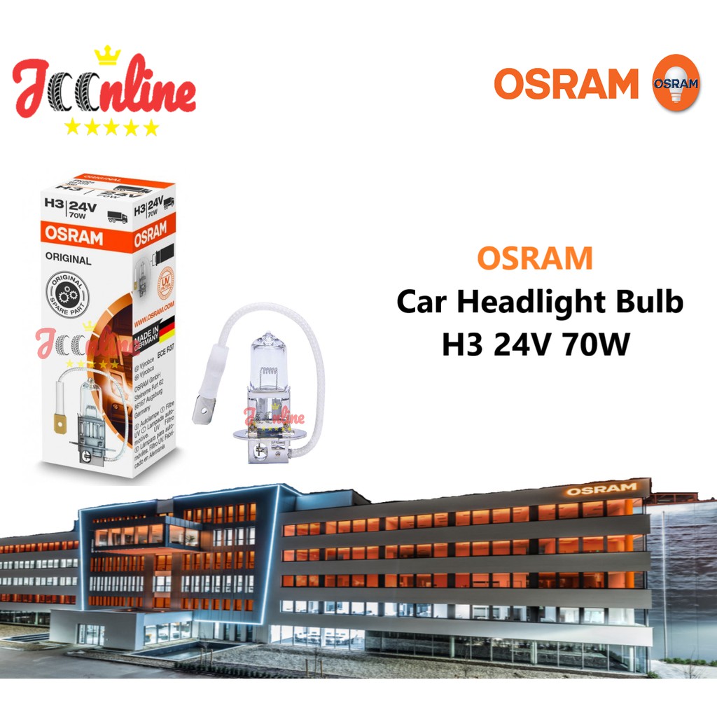 OSRAM Holegen Light Bulb 64156 H3 24V 70W | Shopee Malaysia