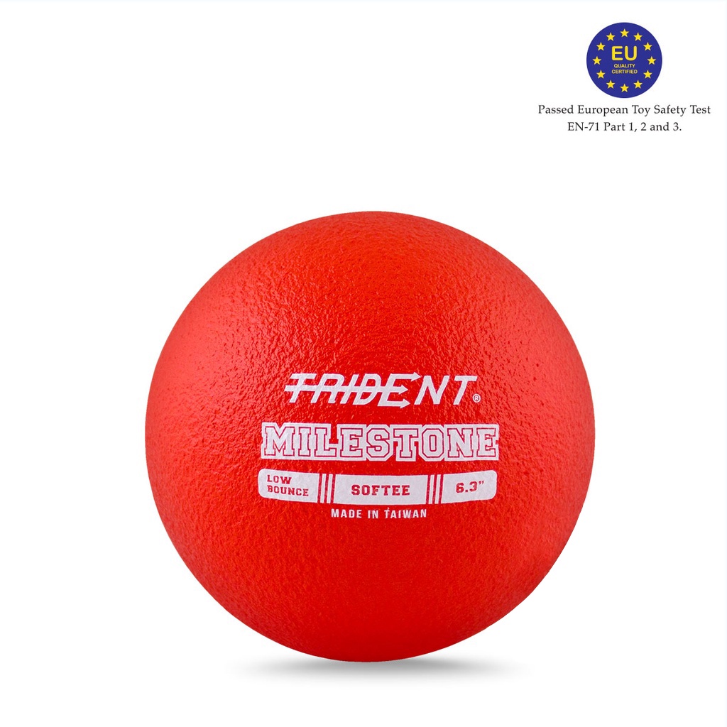 Trident Milestone Softee Low Bounce Foam Ball Dodgeball 6.3 Inches ...