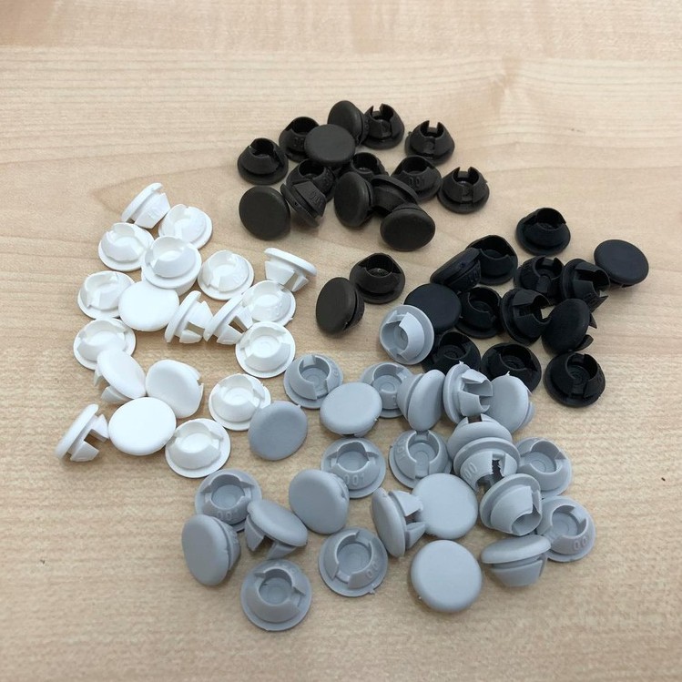 [50pcs/pack] 3/8'' Rubber Cap Annular Rubber Mount Buffer Plugs ...