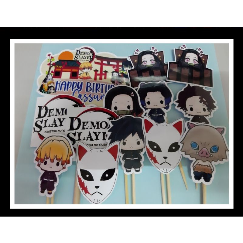 DEMON SLAYER CAKE TOPPER | Shopee Malaysia