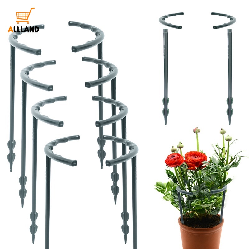 Garden Plant Support Cage Pile/ Plastic Semi-Circle Flower Stand Holder ...