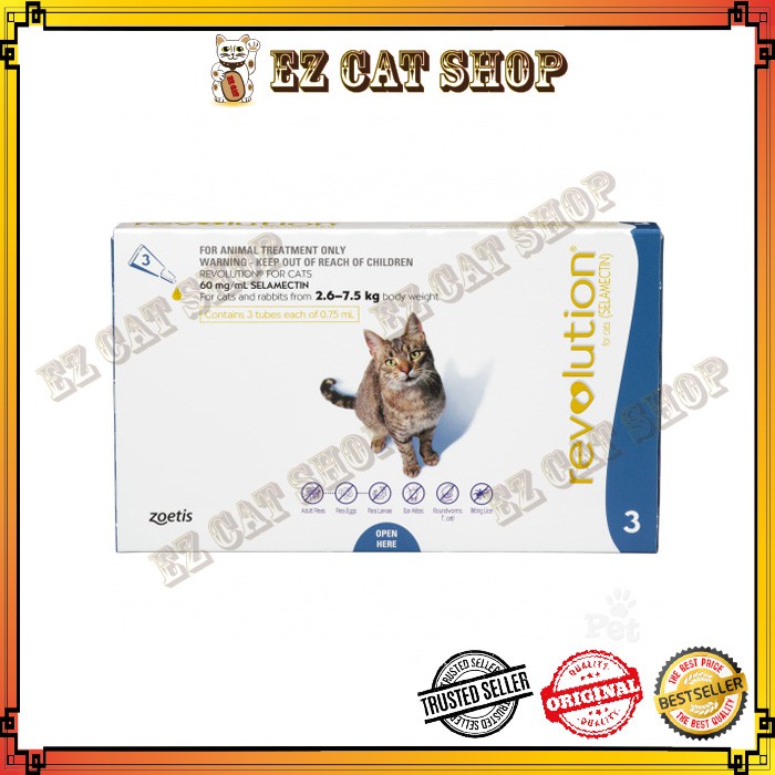 Revolution Cat 5-in-1 Parasite Protection (1box= 3pipet) | Shopee Malaysia