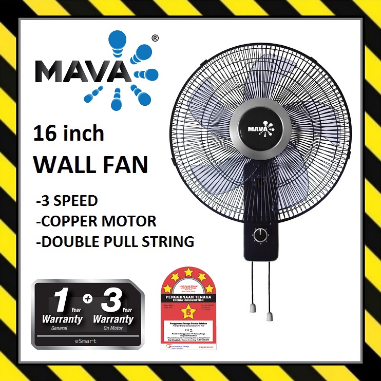 KHIND WF1602SE Wall Fan / MAVA MV40 Wall Fan / UMS 16" Wall Fan KIPAS ...