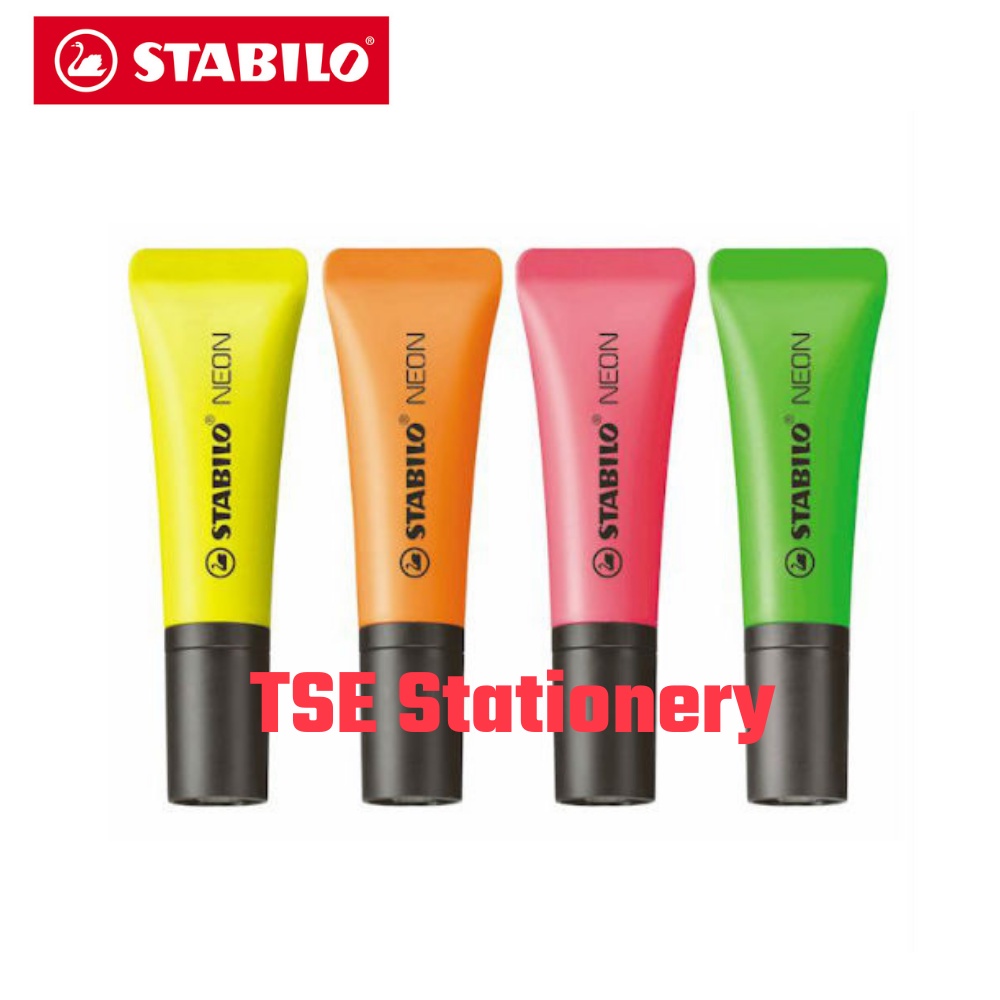 Stabilo Neon Highlighter 2mm/5mm Fluorescent Colour Highlight 72 ...