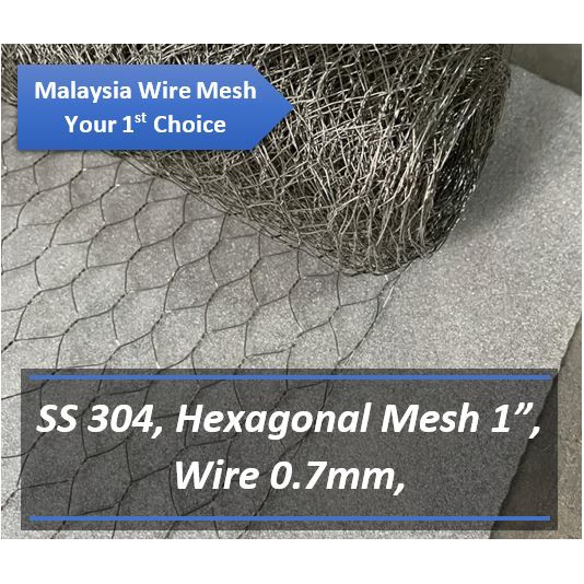Stainless Steel SS304 Hexagonal Wire Mesh 1" Bird Screen | Shopee Malaysia