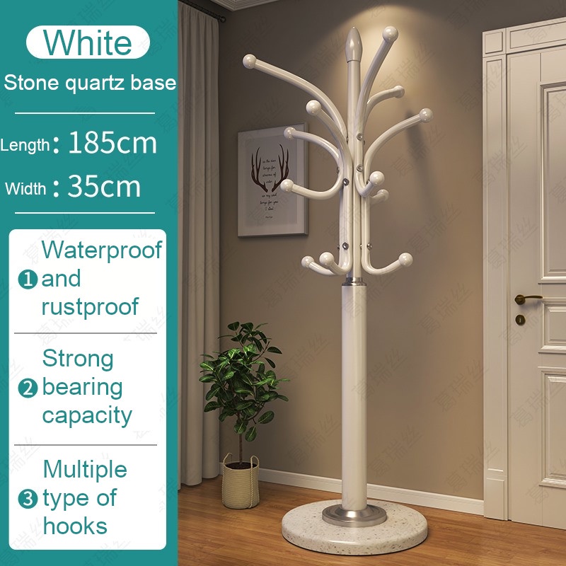 Pole Rack Hanger Hat Coat Metal Stand Garment Hang Clothes Rak Tiang ...