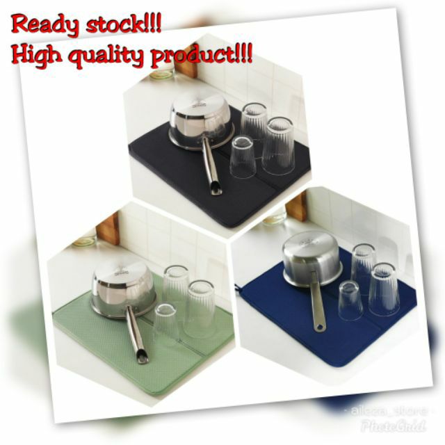 🔥 Original 🔥 NYSKOLJD Dish Drying Mat, Blue / Lapik Pengering Pinggan ...