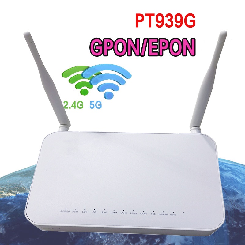 Brand new PT939G EG8141A5 EPON / GPON / XPON ONU FTTHGigabit modem + WIFI function English ...