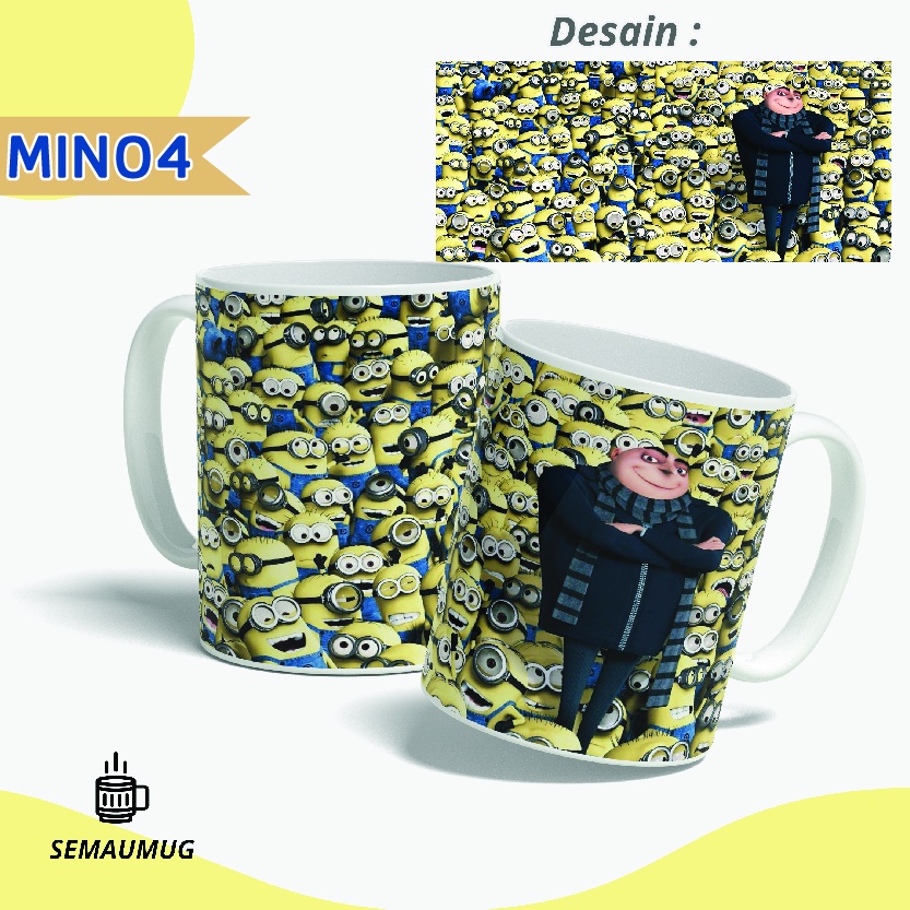 Mug MINNION STUART DAVE BOB GRU DESPICABLE ME CUTE CHILDREN'S CARTOON ...