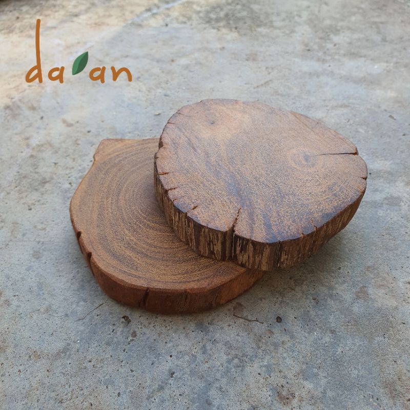Kayu Belian Rustic small thick Wooden Coaster | Shopee Malaysia