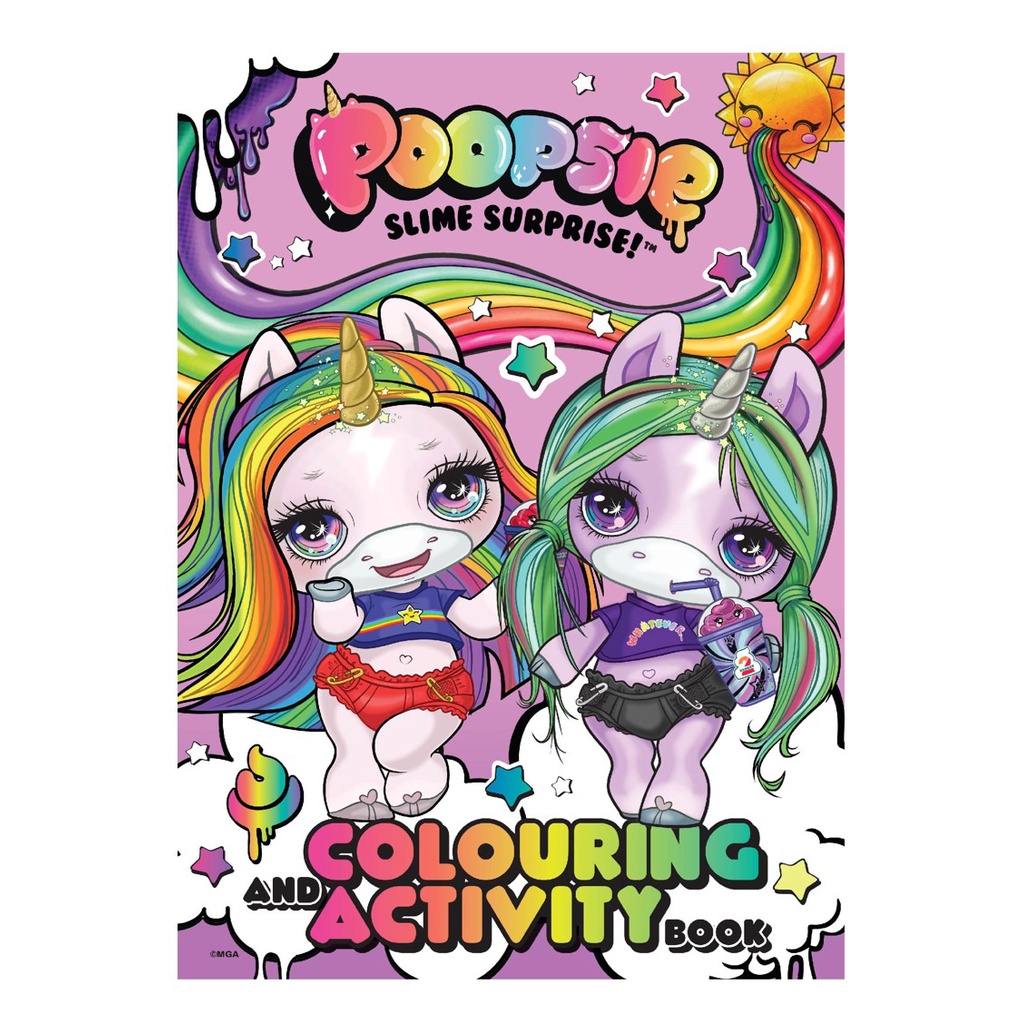 Poopsie Slime Surprise Colouring Book For Kids With Fun Activities ...