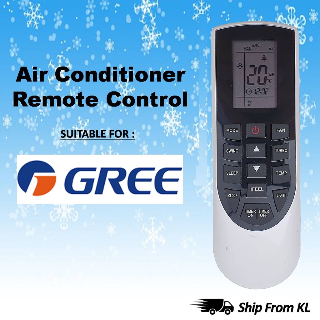 GREE Air Conditioner Aircond Remote Control Replacement (YAN1F1 ...