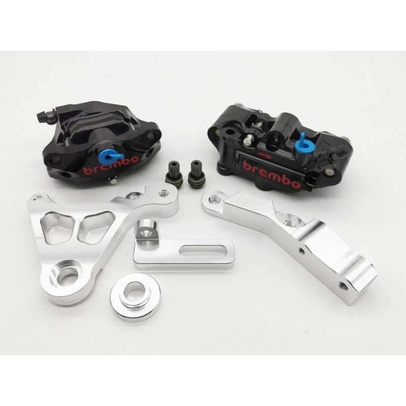 CALIPER BREMBO 4 POT COMPLETE SET SEKALI BRACKET | Shopee Malaysia