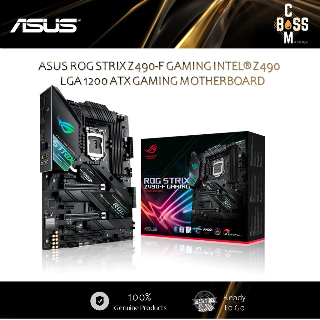 *ORIGINAL* ASUS ROG STRIX Z490-F GAMING INTEL® Z490 LGA 1200 ATX GAMING ...