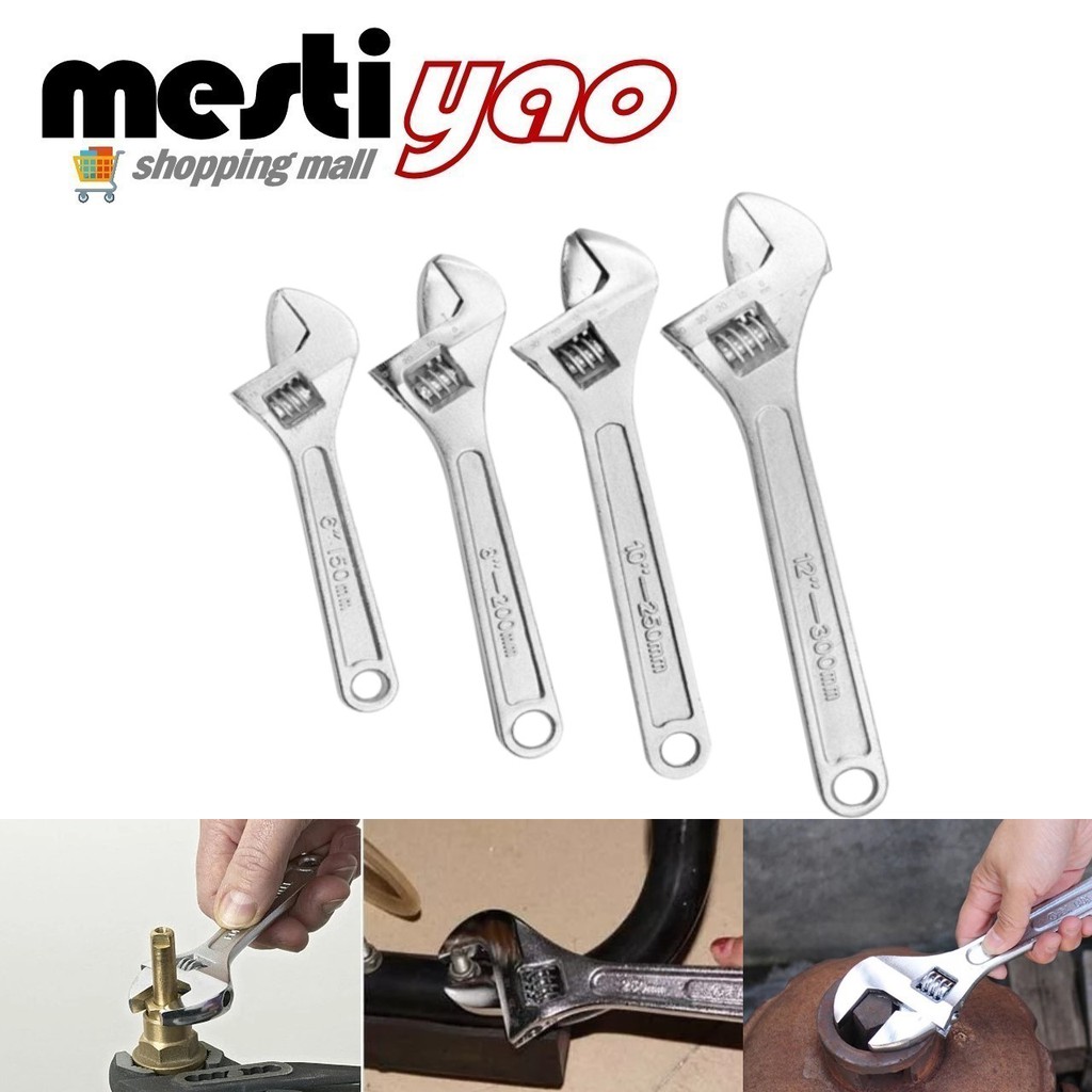 6” / 8” / 10” / 12” Adjustable Spanner Wrench/Repairing Hand Tool/Spana ...
