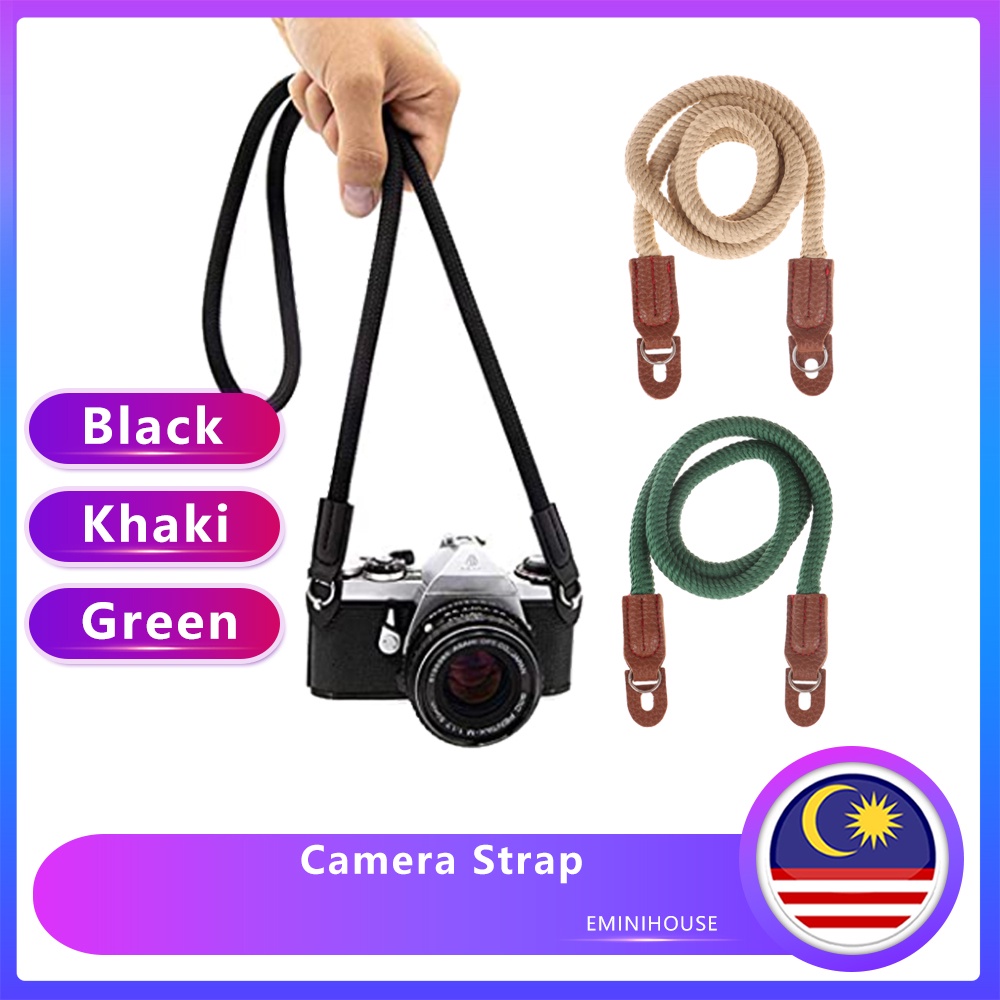 Camera Strap Shoulder Neck High Strength Cotton Soft Universal Camera ...