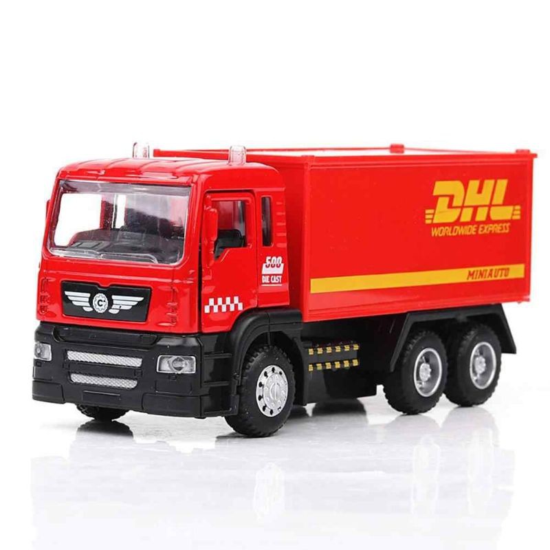 DHL express delivery lorry trucks / Van scale 1:50 &. 1:36 | Shopee ...