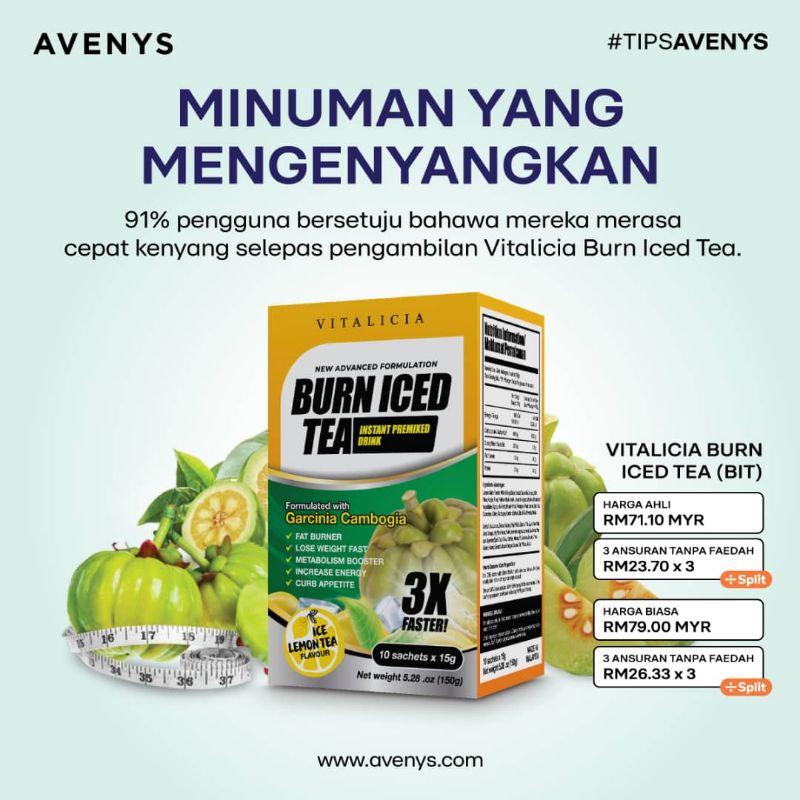 BURN ICE TEA, ORANGE JUICE DETOX, BURN HOT CHOCOLATE AVENYS | Shopee ...