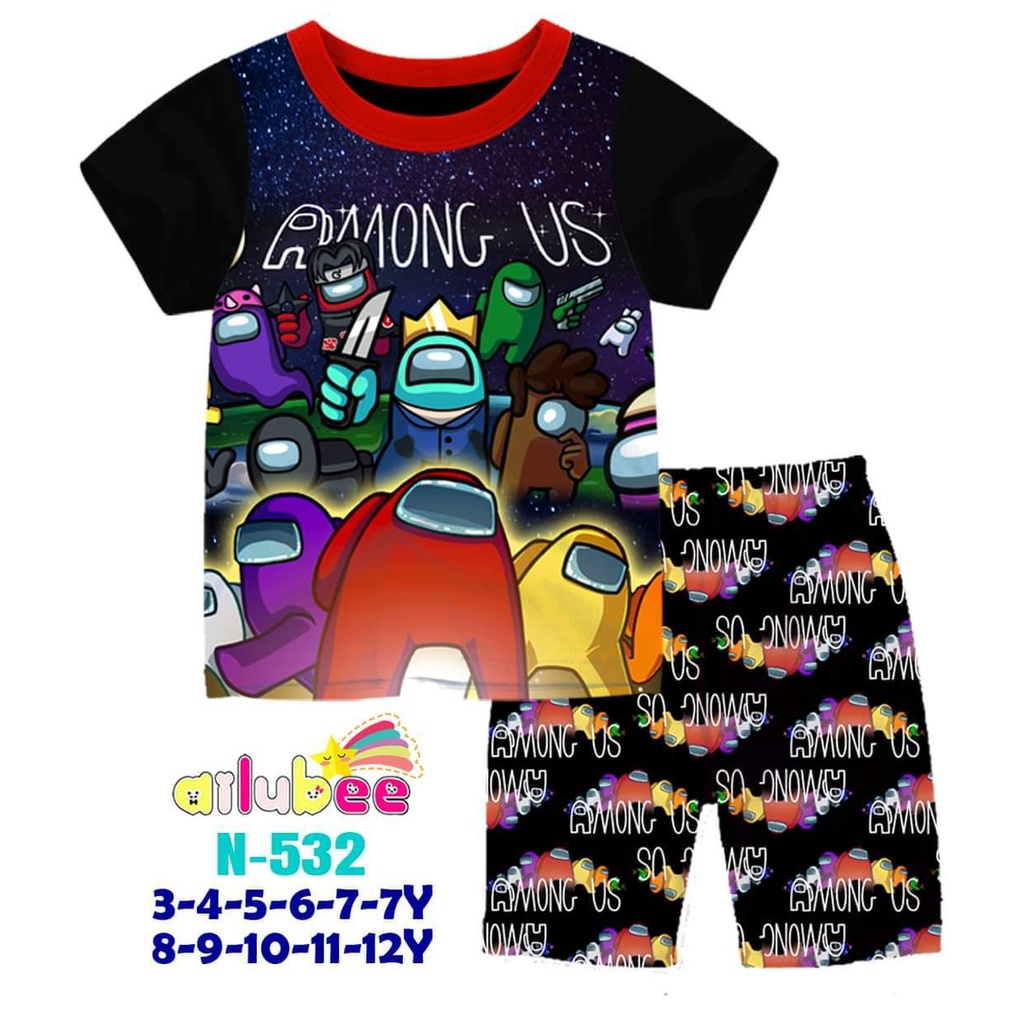 Ailubee Suit Set N532~ Among Us | Shopee Malaysia