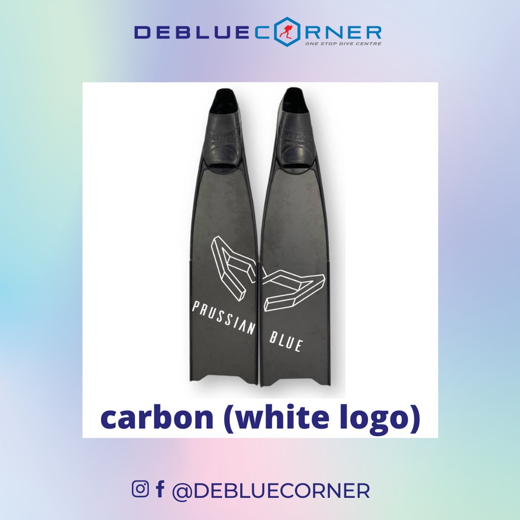 PRUSSIAN BLUE Carbon Blade Fins (Freediving) 100% Authentic Official ...