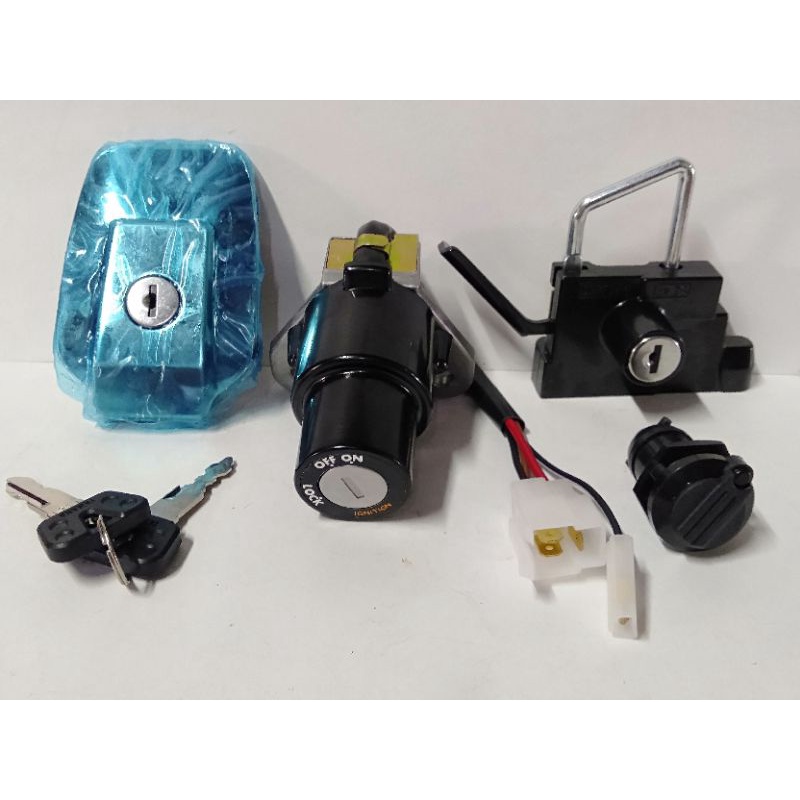YAMAHA RXZ MAIN SWITCH SET COMPLETE SET COMP SET FULL SET KUNCI KEY ...