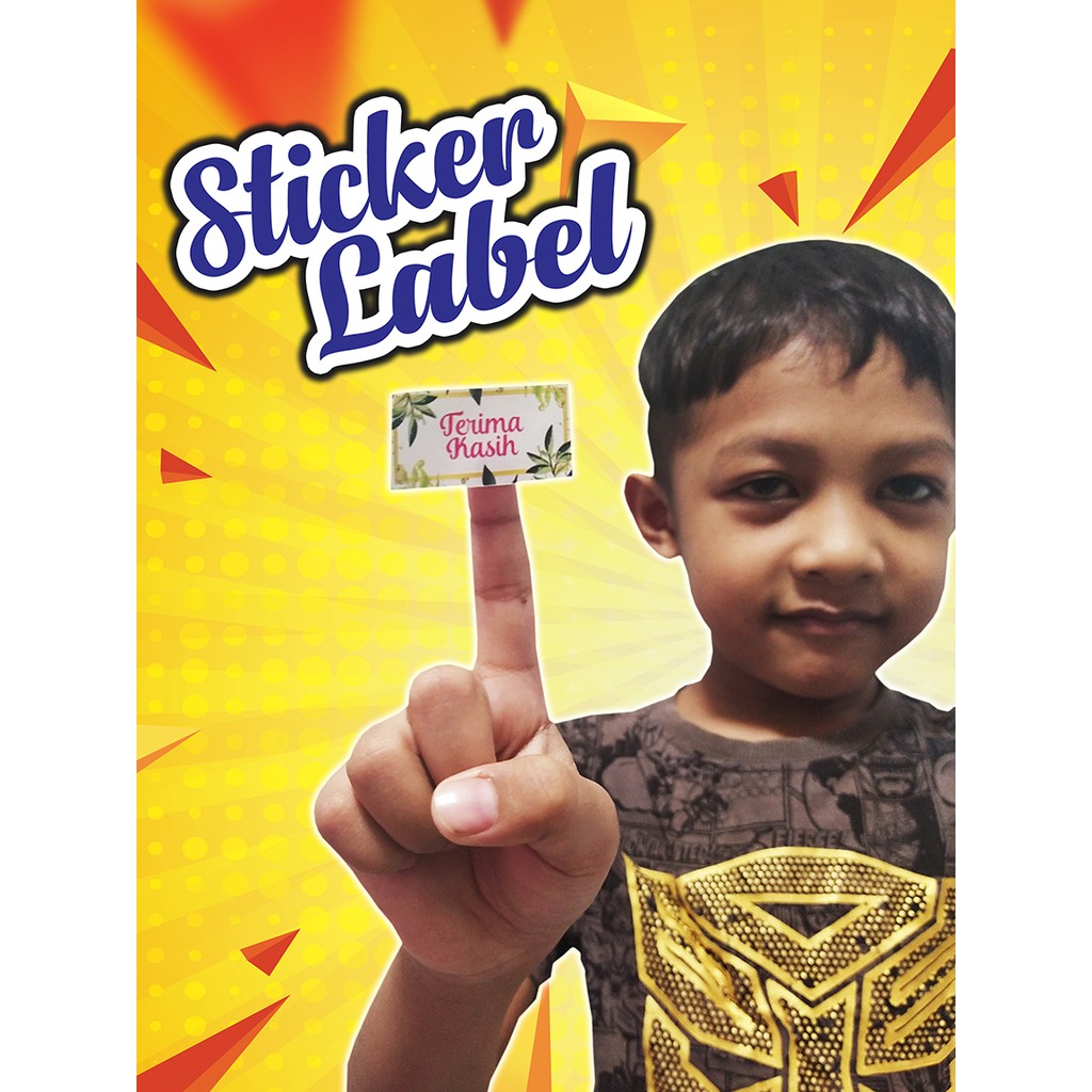 Sticker Label Nama, Label Alat Tulis atau Buku Harga Murah | Shopee ...